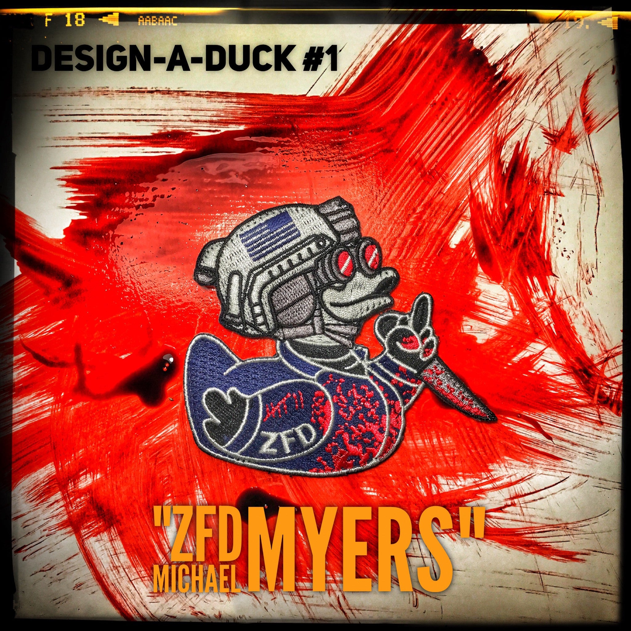 VAULT - Zero Fucks Duck 'DESIGN A DUCK CONTEST' Patch - MYERS | DUMP BOX